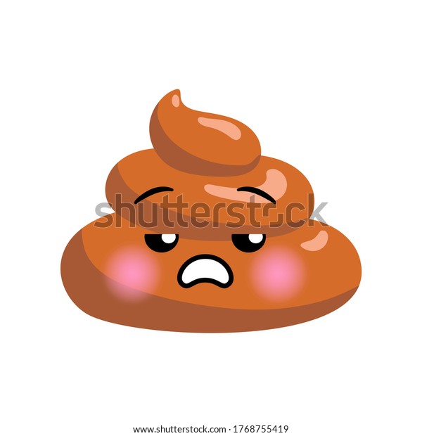Shit Turd Emoji Vector Icon Tired Stock Vector (Royalty Free ...