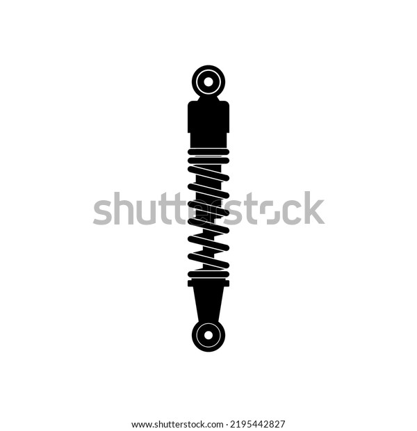 Shock Absorber Vector Silhouette Black Color Stock Vector (Royalty Free ...