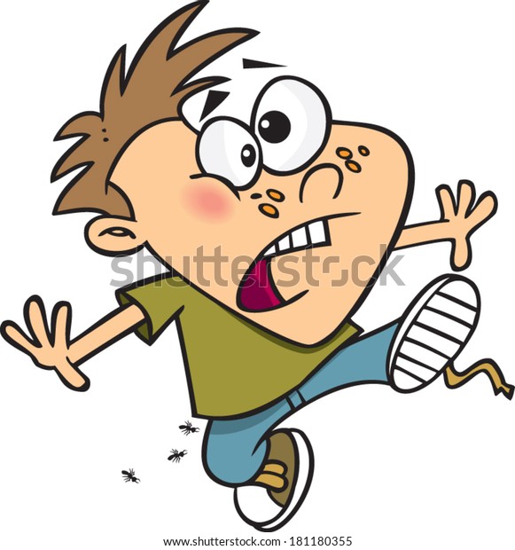 Shocked Cartoon Boy Ants His Pants: vector de stock (libre de regalías ...