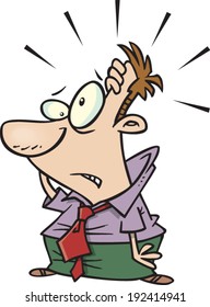 Shocked Cartoon Man Stock Vector (Royalty Free) 192414941 | Shutterstock