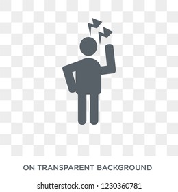Shocked Human Icon Trendy Flat Vector Stock Vector (Royalty Free ...