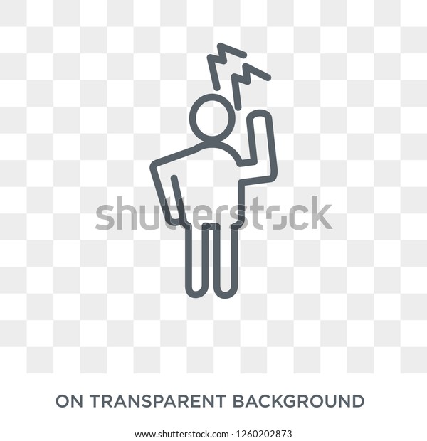 Shocked Human Icon Trendy Flat Vector Stock Vector (Royalty Free ...