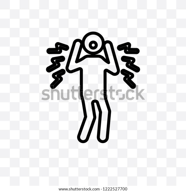 Shocked Human Vector Linear Icon Isolated Stock Vector (Royalty Free ...