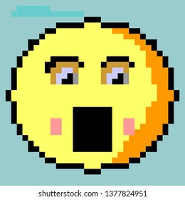 Shocked Pixels Art Stock Vector (Royalty Free) 1377824951 | Shutterstock