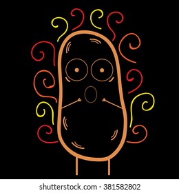 Shocked Potato Vector Illustration Stock Vector (Royalty Free ...