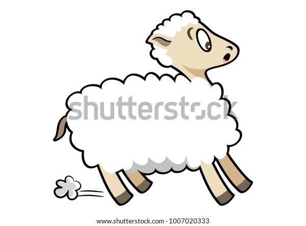 Shocked Sheep Cartoon Stock Vector (Royalty Free) 1007020333 | Shutterstock