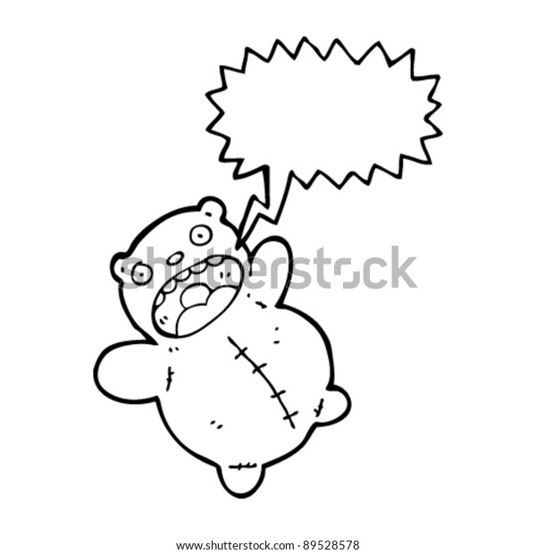 Shocked Teddy Bear Cartoon Stock Vector (Royalty Free) 89528578 ...