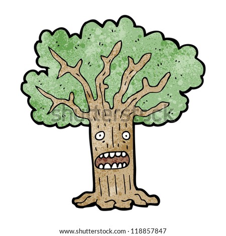 Shocked Tree Cartoon Stock Vector (Royalty Free) 118857847 - Shutterstock