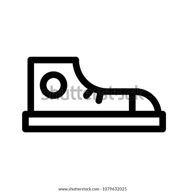 Shoe Icon Vector Pictogram Symbol Stock Vector (Royalty Free ...