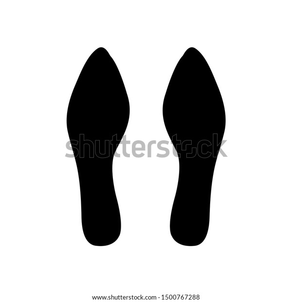 Shoe Marks Icon Logo Isolated On Stock Vector (Royalty Free) 1500767288 ...