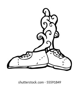 Shoe Odor Cartoon Stock Vector (Royalty Free) 55591849