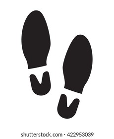Shoe Print Icon Stock Vector (Royalty Free) 422953039 | Shutterstock