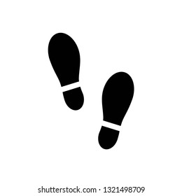 Vektor Stok Shoe Print Icon Symbol Vector (Tanpa Royalti) 1321498709 ...