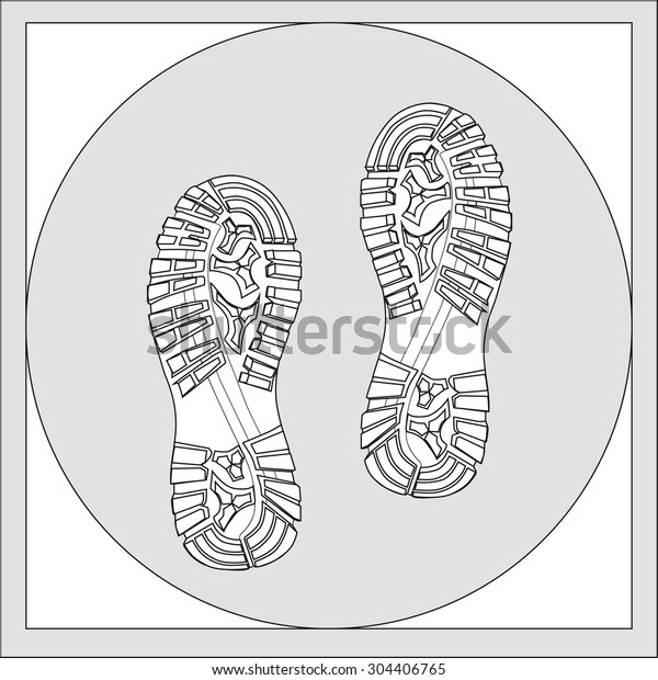 Shoe Sole Line Vector Illustration Stock Vector (Royalty Free ...