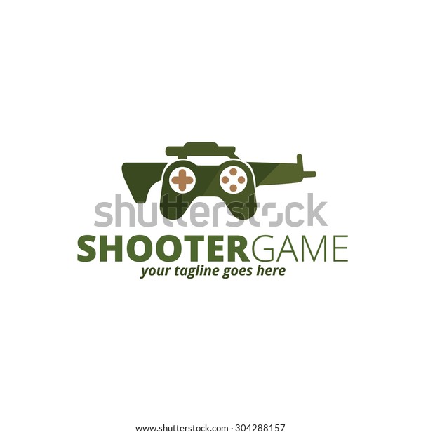 Shooter Game Logo Template Stock Vector (Royalty Free) 304288157 ...