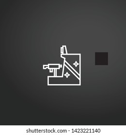 Shooter Vector Icon Shooter Concept Stroke Stock Vector (Royalty Free ...
