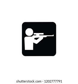Shooting Black Simple Icon Stock Vector (Royalty Free) 1202777791