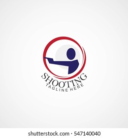 Shooting Club Logo Design Vector Vector Stock Vector (Royalty Free ...