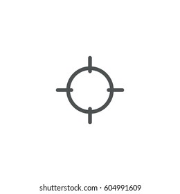 Shooting Mark Icon Sign Design Stock Vector (Royalty Free) 604991609 ...