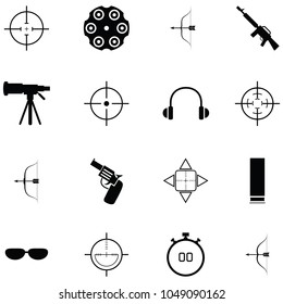 Shooting Range Icon Set Stock Vector (Royalty Free) 1049090162 ...