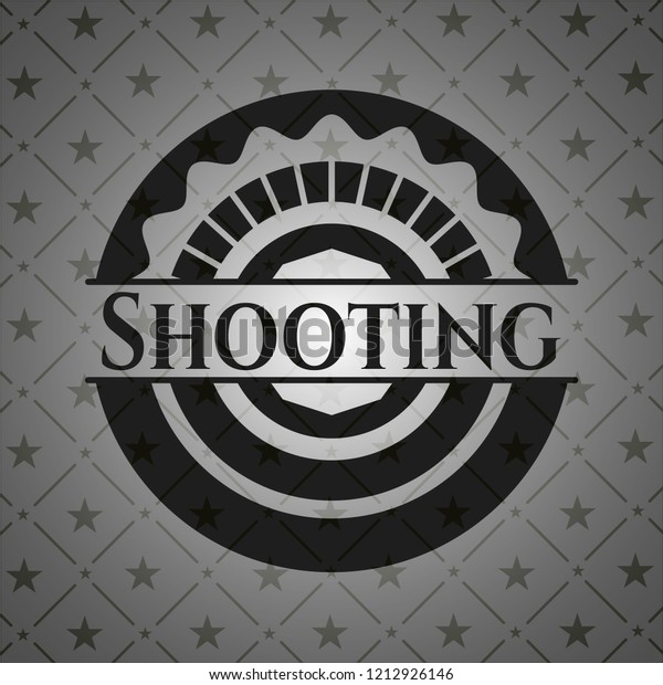 Shooting Realistic Black Emblem Stock Vector (Royalty Free) 1212926146 ...