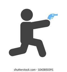 Shooting Sitting Position Stock Vector (Royalty Free) 1043850391 ...
