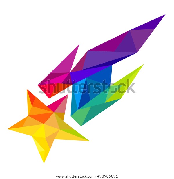 Shooting Star Abstract Vector Illustration Stock Vector (Royalty Free ...