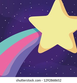 Shooting Star Design Stock Vector (Royalty Free) 1292868652 | Shutterstock