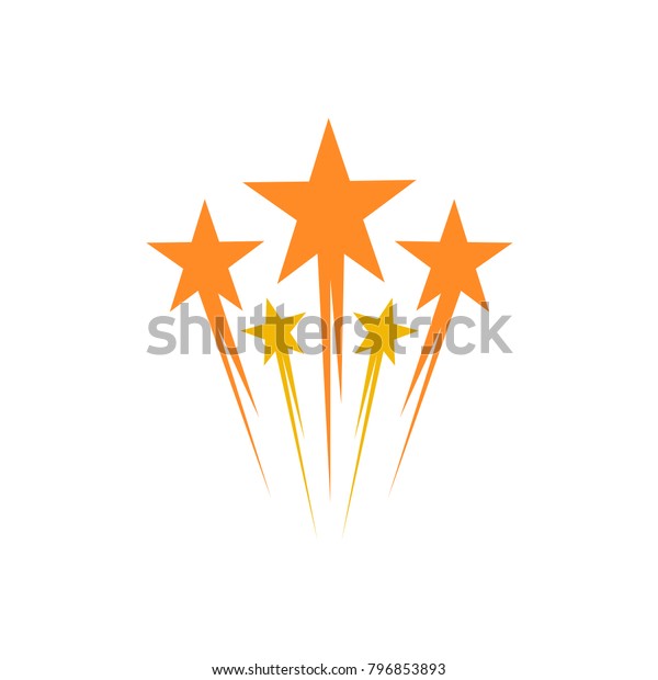 Shooting Stars Logo Stock Vector (Royalty Free) 796853893