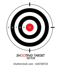 Shooting Target Circle Vector Illustration: vector de stock (libre de ...