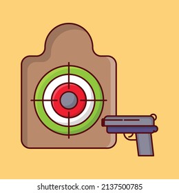 Shooting Vector Illustration On Transparent Background Stock Vector ...
