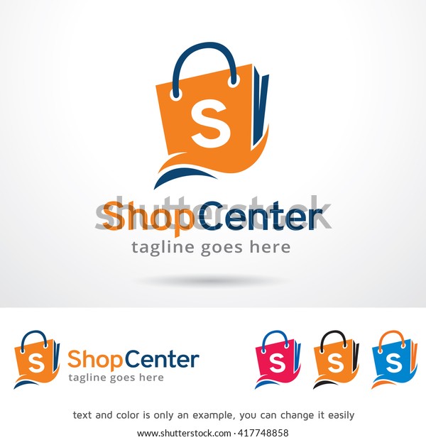 Shop Center Logo Template Design Vector Stock Vector (Royalty Free ...