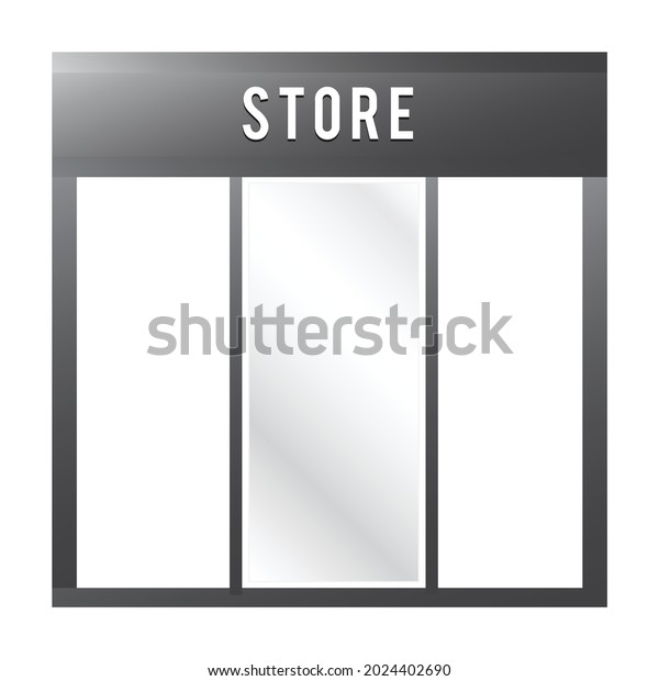 Shop Front Vector Illustration Shop Front Stock Vector (Royalty Free ...