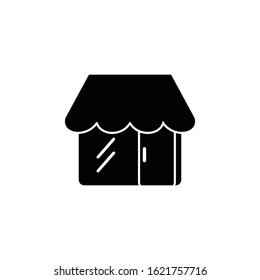 Shop Icon Black Vector Illustration Stock Vector (Royalty Free ...