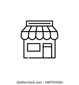 Shop Icon Vector Mini Market Signicon Stock Vector (Royalty Free ...