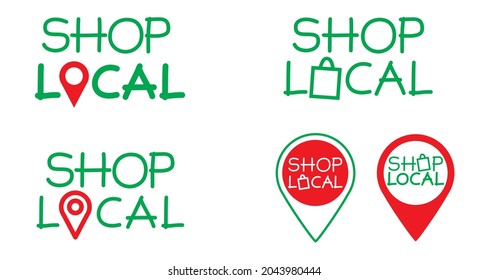 Shop Local Icon Sign Vector File Stock Vector (Royalty Free) 2043980444 ...