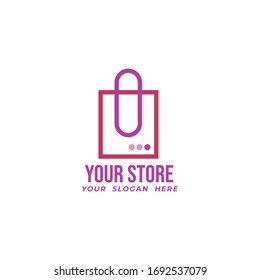 Shop Logo Template Isolated Your Business Stock Vector (Royalty Free ...