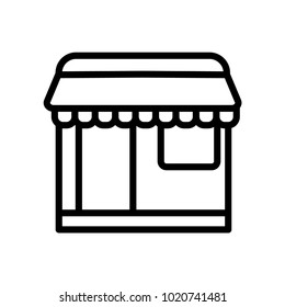 Shop Outline Icon Stock Vector (Royalty Free) 1020741481 | Shutterstock