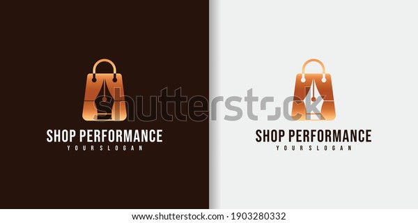 Shop Performance Logo Design Inspiration Stock Vector (Royalty Free ...