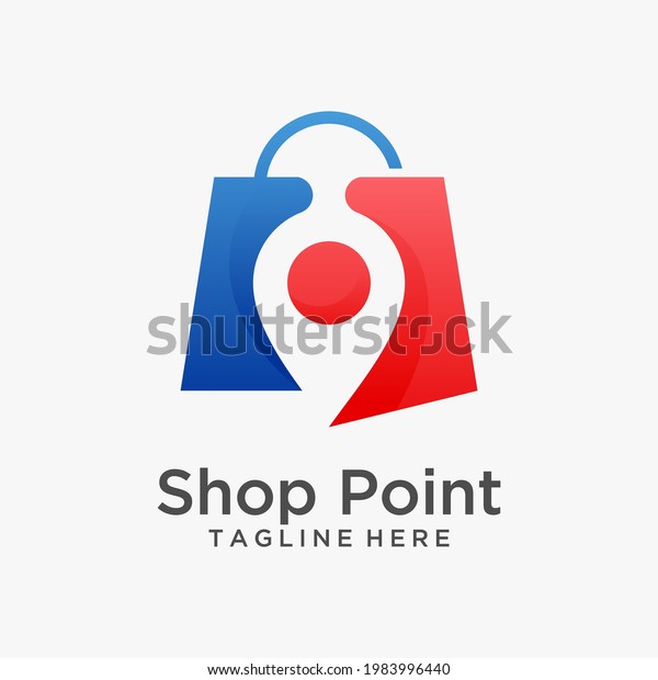 Shop Point Logo Design Inspiration Stock Vector (Royalty Free ...
