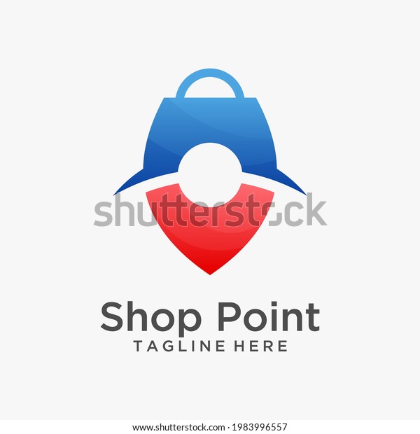 Shop Point Logo Design Inspiration Stock Vector (Royalty Free ...