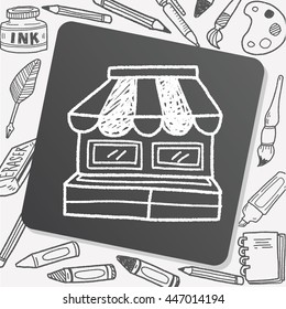 Shop Store Doodle Drawing Stock Vector (Royalty Free) 447014194 ...
