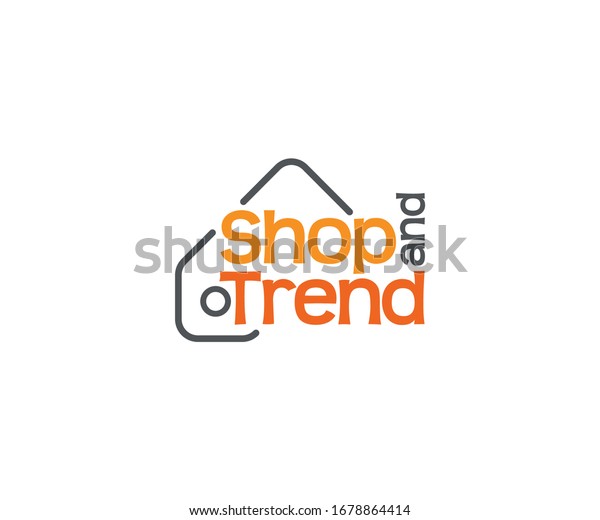Shop Trend Logo, eCommerce Logo, Web Logo, App