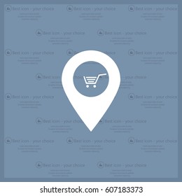 Shoping Cart Pins Stock Vector (Royalty Free) 607183373 | Shutterstock