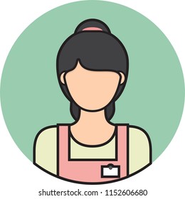 Shopkeeper Icon Design Stock Vector (Royalty Free) 1152606680