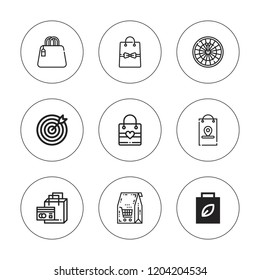 Shopper Icon Set Collection 9 Outline Stock Vector (Royalty Free ...