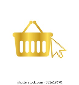 Shopping Bag Gold Vector Icon Stock Vector (Royalty Free) 331619690 ...