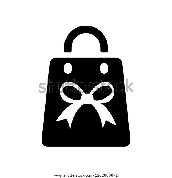 Shopping Bag Icon Black Stock Vector (Royalty Free) 1202806891 ...