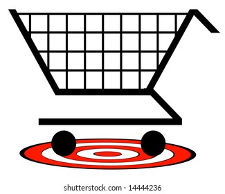 66 Red Target Shopping Cart Stock Vectors, Images & Vector Art ...
