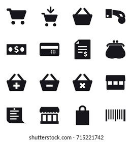 Shopping Icon Set Stock Vector (Royalty Free) 715221742 | Shutterstock